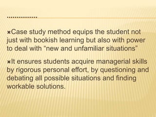 Case method of teaching | PPTX