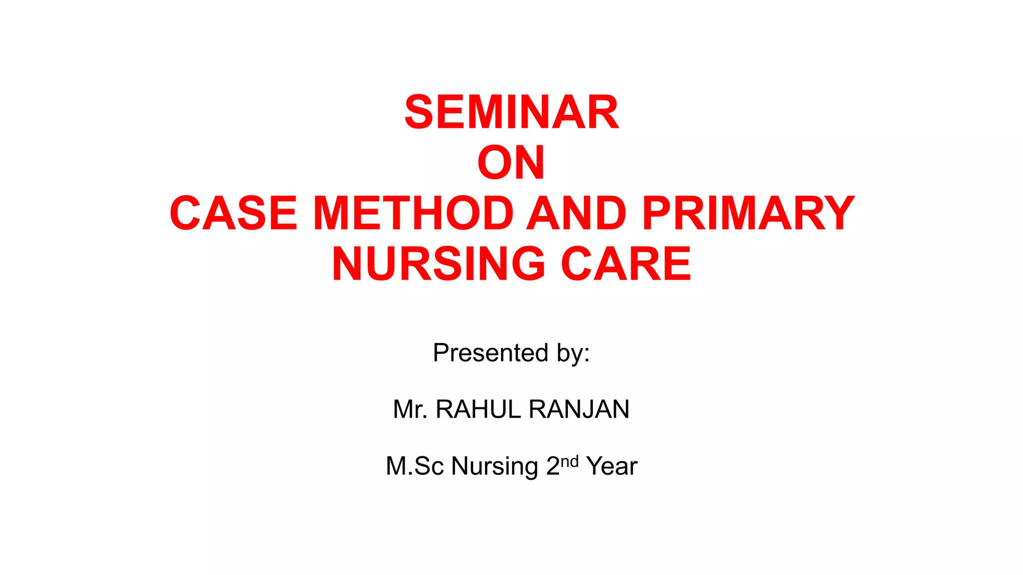 Methods of Patients assignment | PPTX