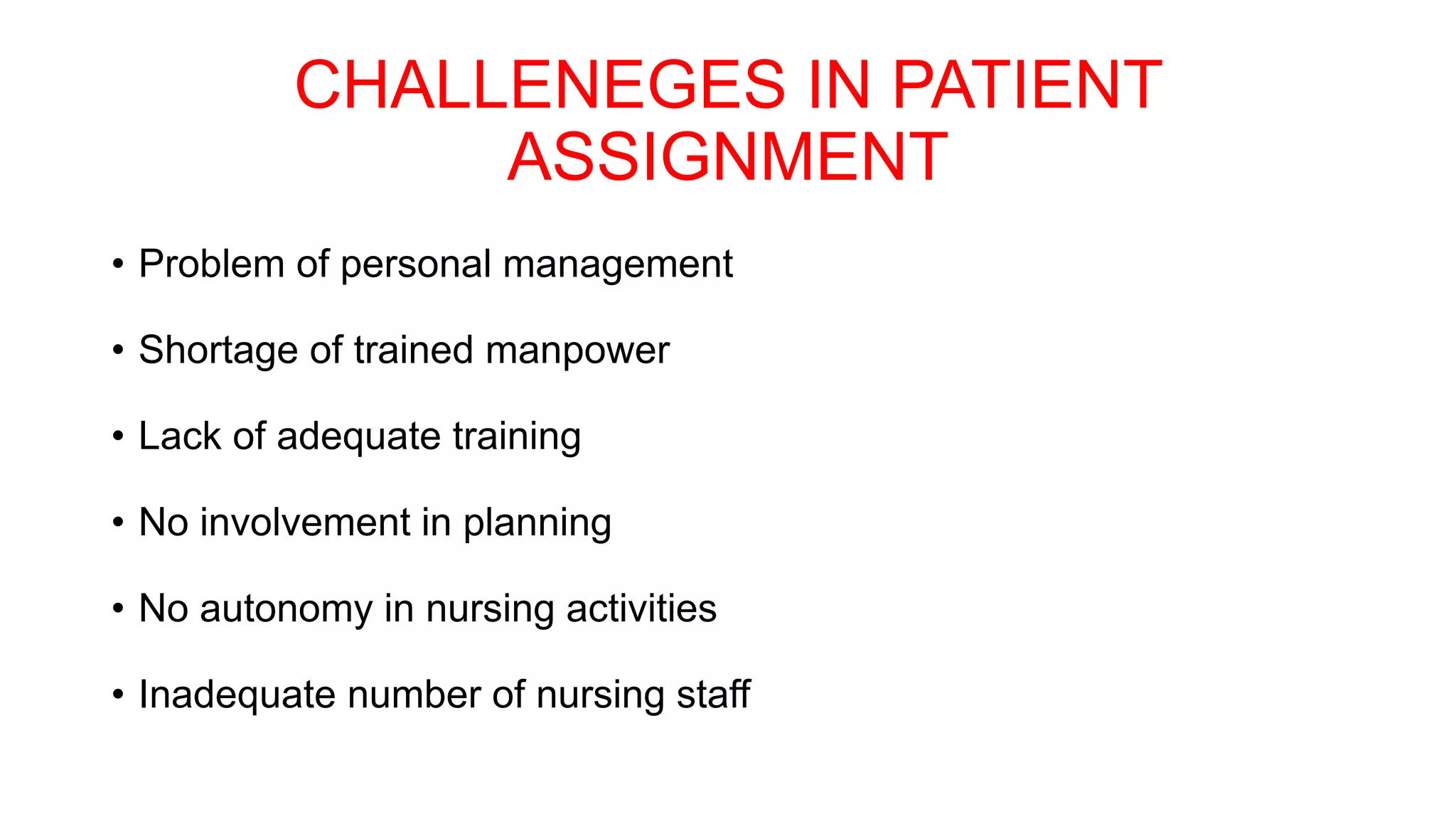 Methods of Patients assignment | PPTX