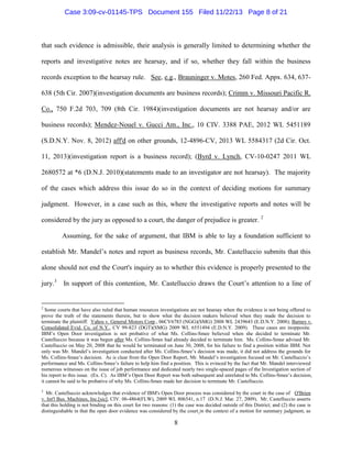 Castelluccio v. IBM - Plaintiff's Motion to Preclude | PDF
