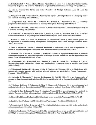 Case record...Neuromyelitis optica | PDF