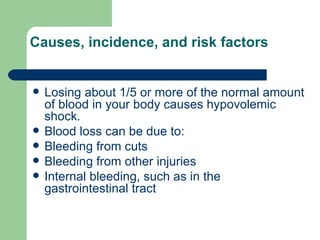 Hypovolumic shock deer | PPT