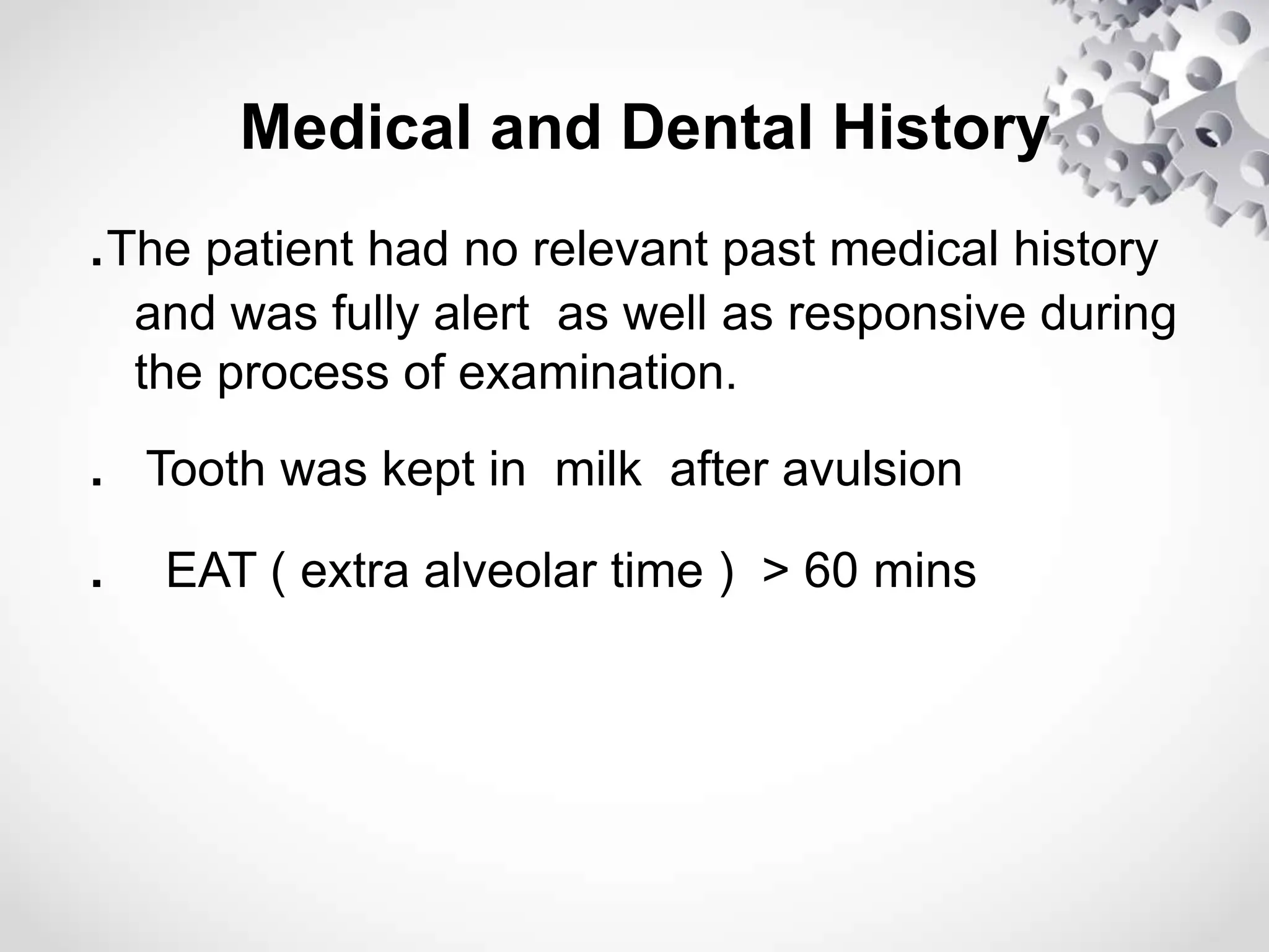 Case of avulsion in Permanent dentition.pptx