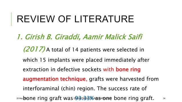 Case of immediate implant placement using bone ring technique | PPTX ...
