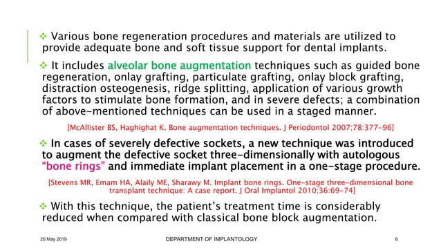 Case of immediate implant placement using bone ring technique | PPTX ...