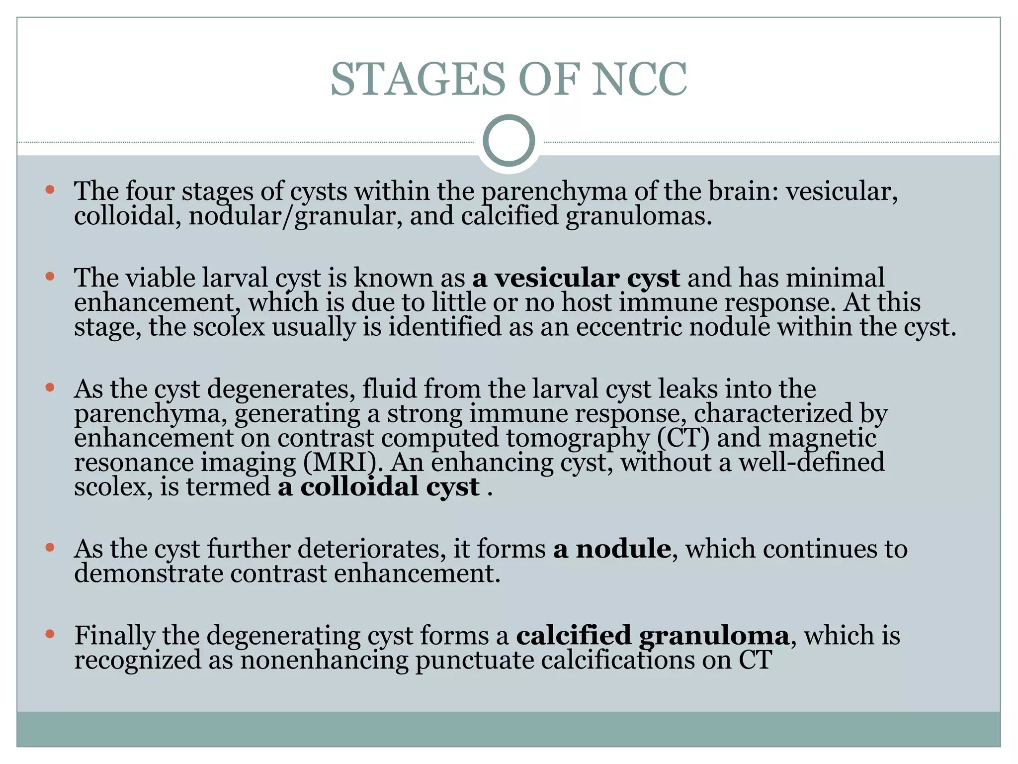 A Case of Neurocysticercosis | PPT