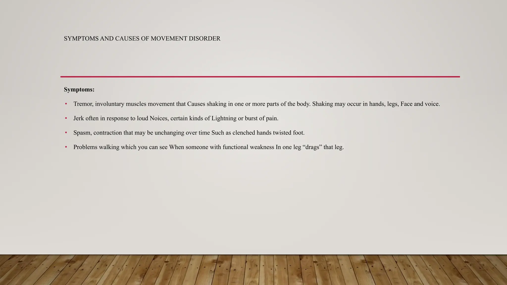 case of movement disorder.pptx.pdf coursework. | PDF