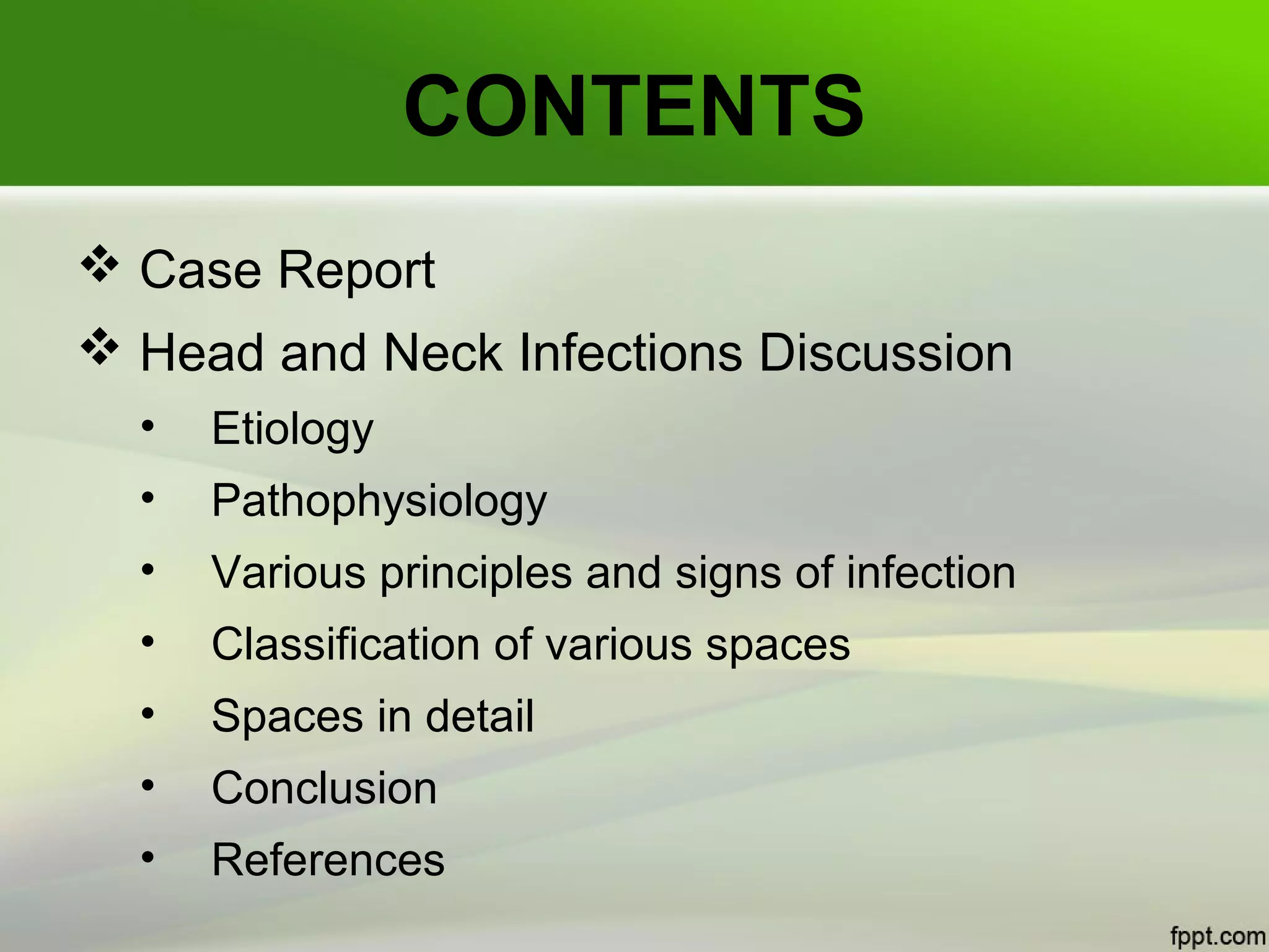 Case of space infection | PPT