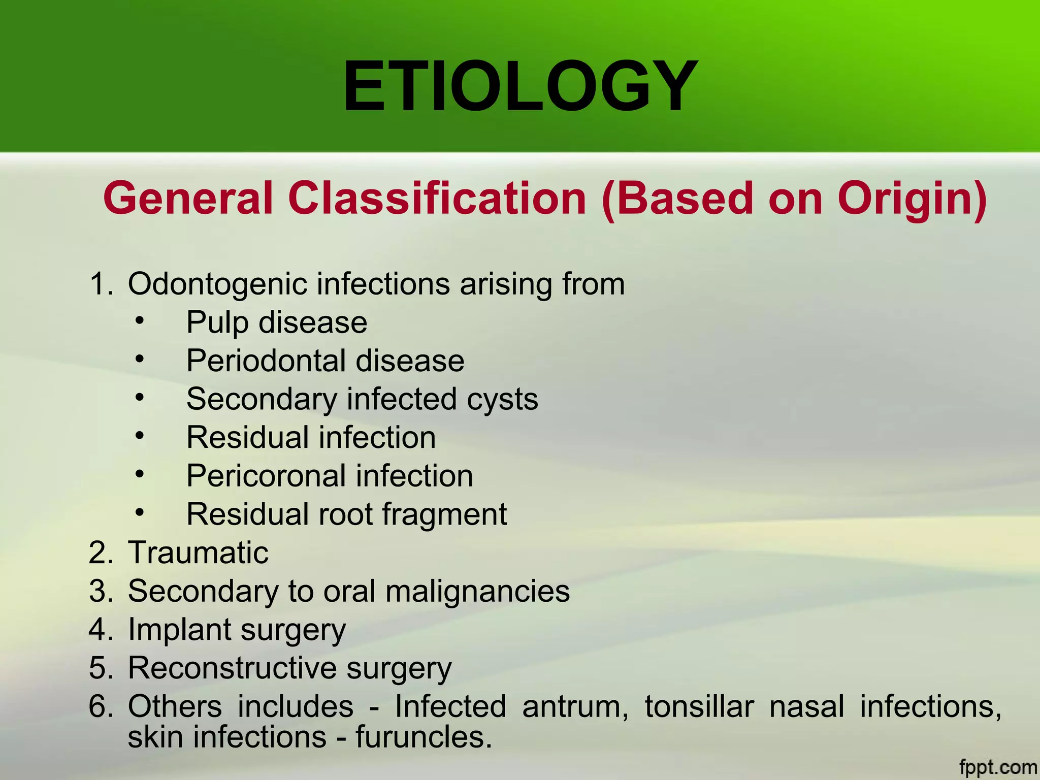 Case of space infection | PPT