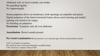 case of stoma copy.pptx | Digestive Disorders | Diseases and Conditions