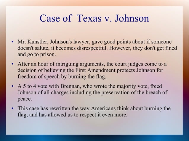 Case of texas v. johnson | PPT