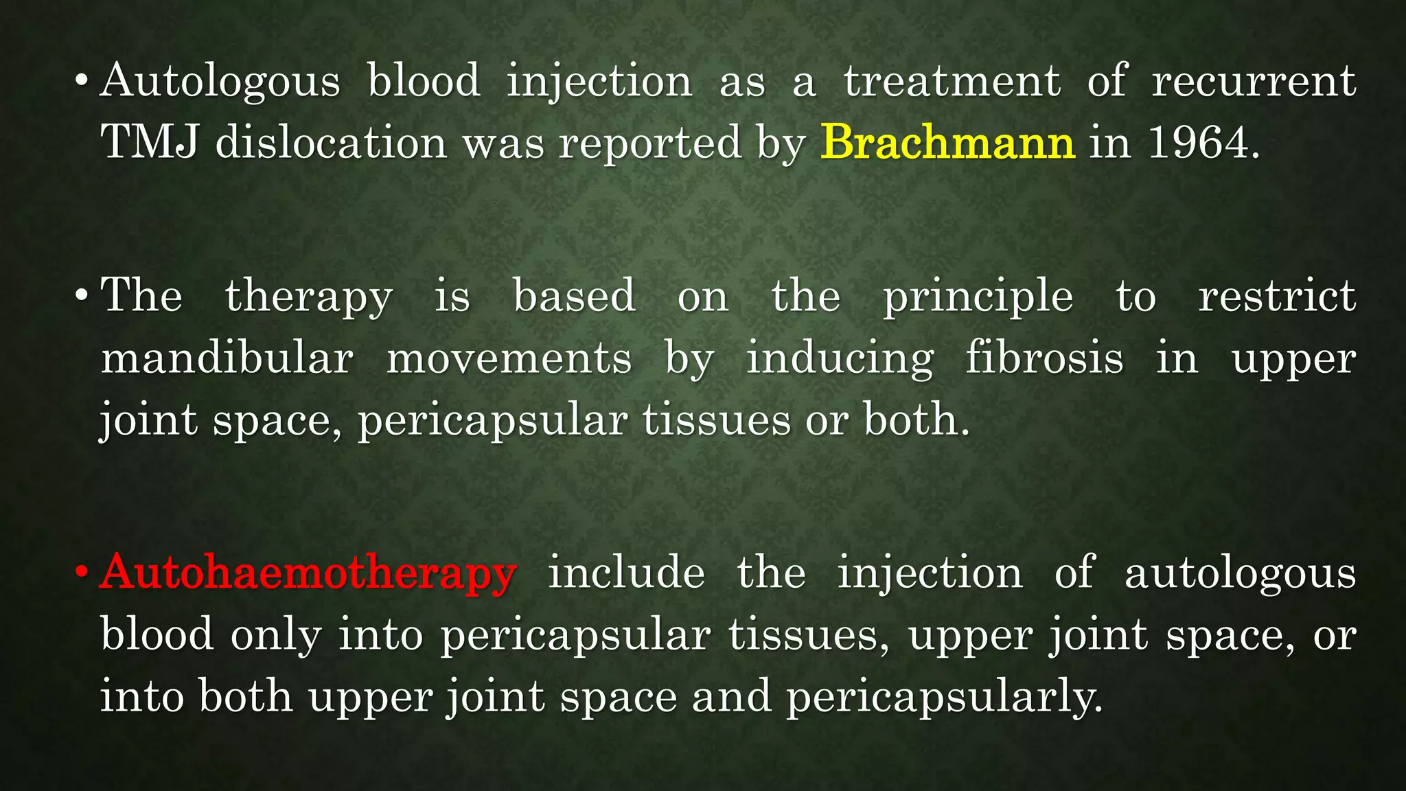 Case of TMJ Subluxation | PPTX