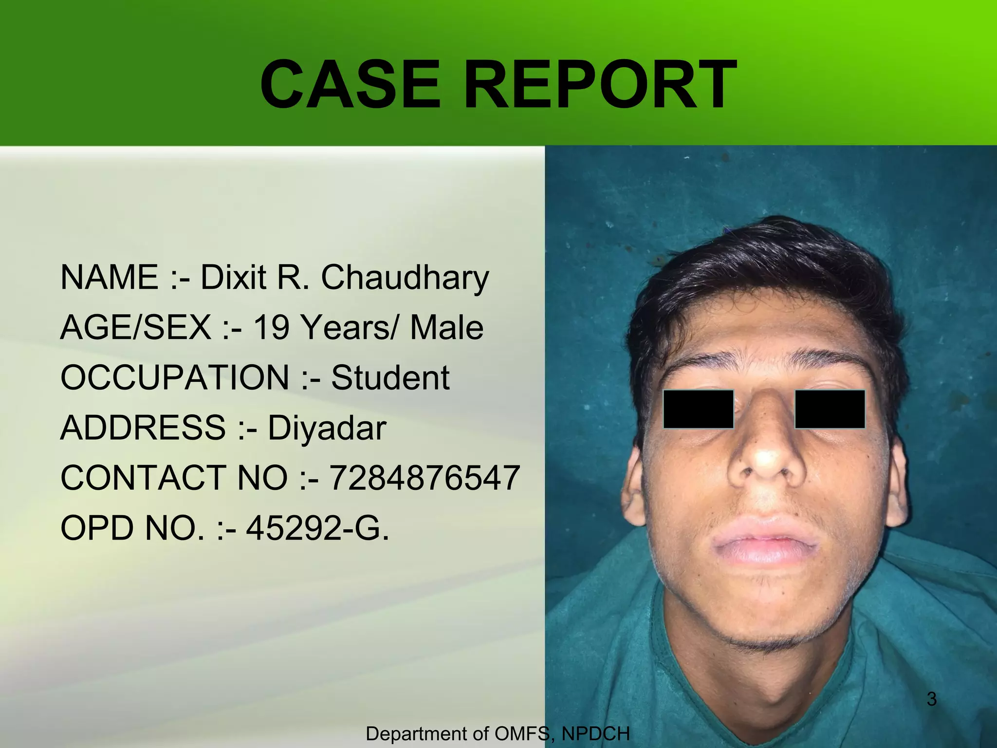 Case of trauma(Mandibular Left Parasymphysis and Right Angle Fracture ...