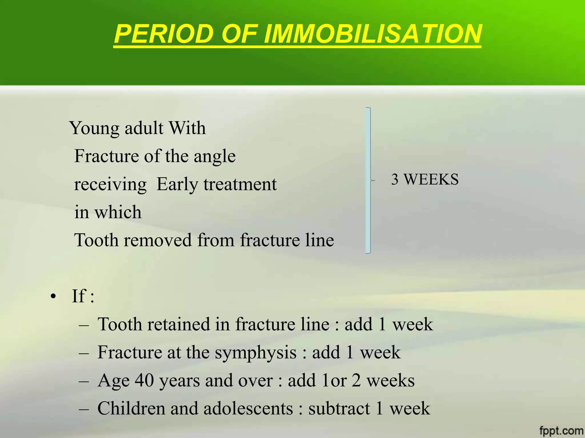 Case of mandibular parasymphysis and angle fracture | PPT
