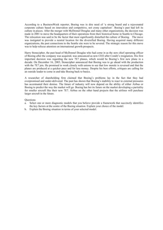 Case on boeing | PDF