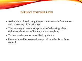 Case on bronchial asthma | PPTX