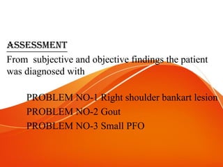 CASE ON GOUT.pdf therapeutics 2 for 2nd year phame.d | PPT