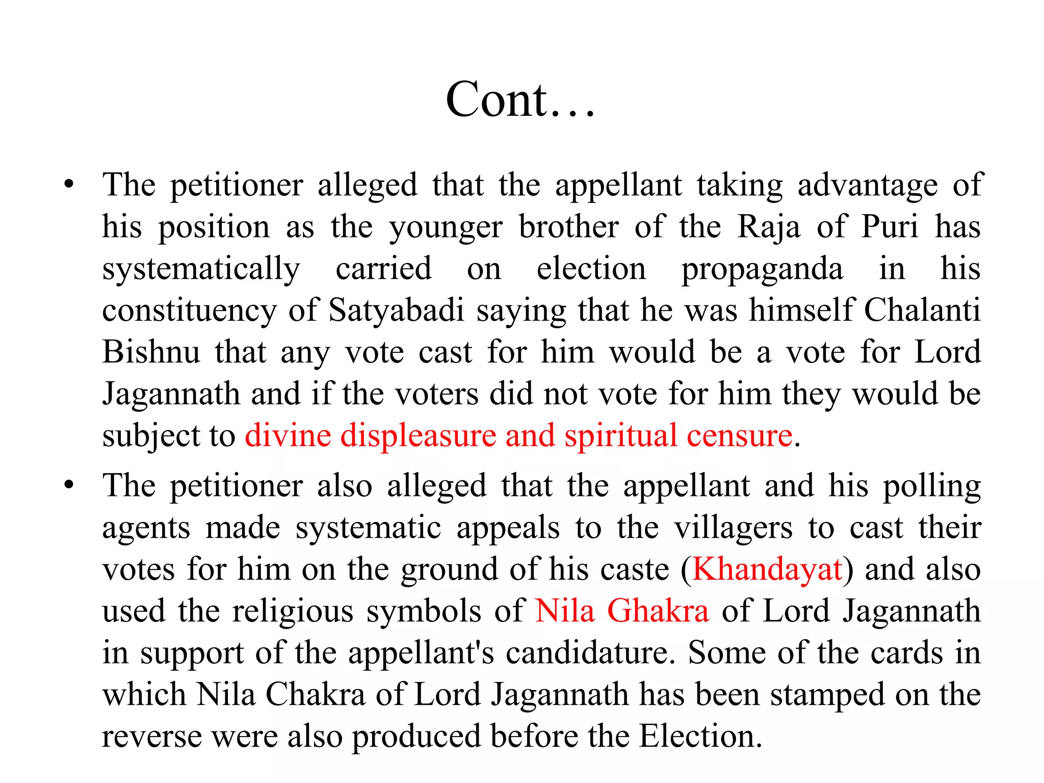Case Analysis on offences related to elections IPC Section 171 C & 171 ...