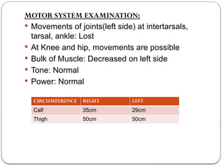 CASE ON PERIPHERAL VASCULAR DISEASE.pptx, pvd history taking | PPT