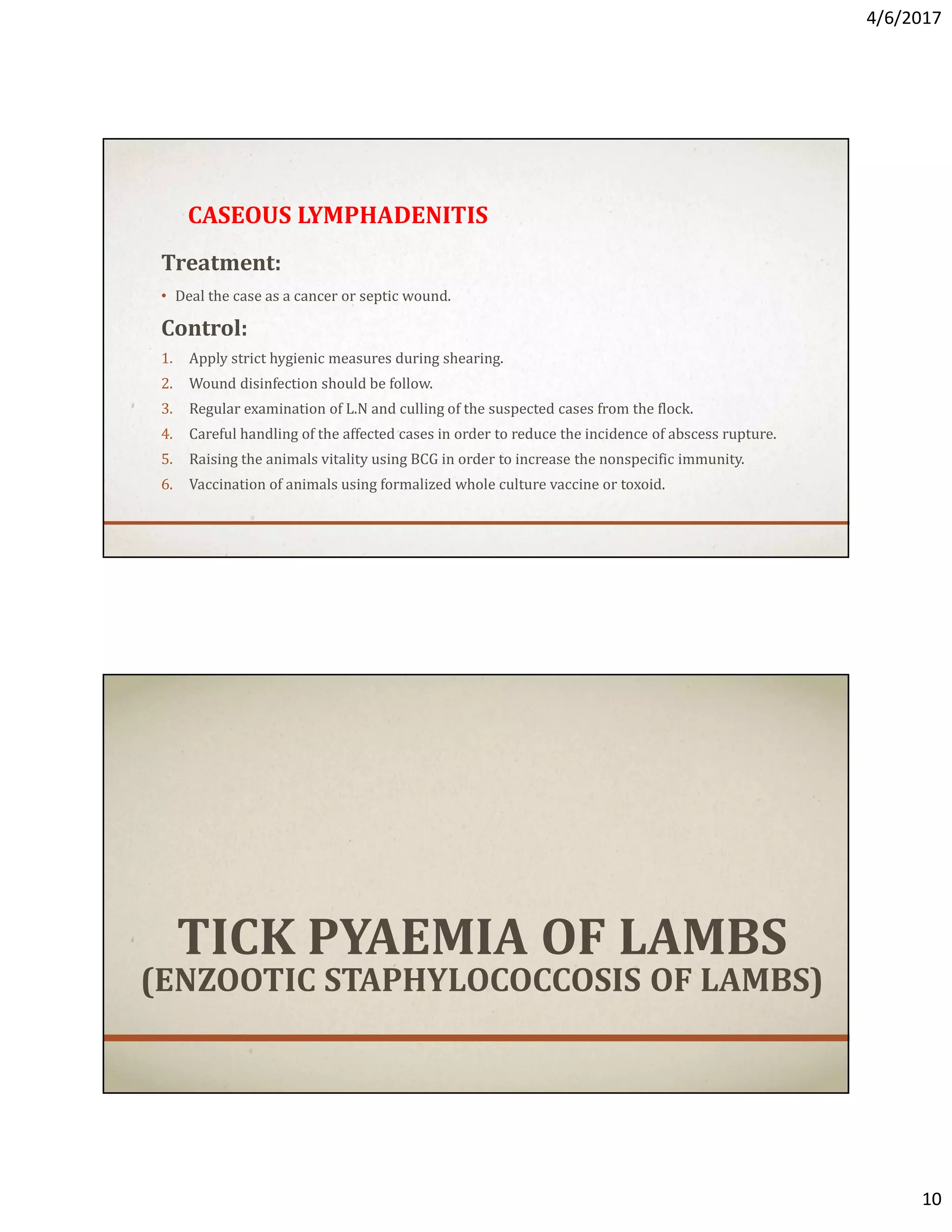 Caseous lymphadenitis | PDF