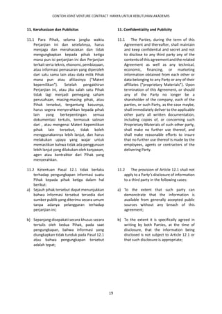 JOINT VENTURE AGREEMENT - PERJANJIAN USAHA PATUNGAN | PDF