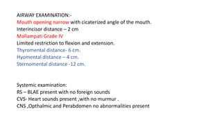 case presentation on difficult airway and management | PPTX