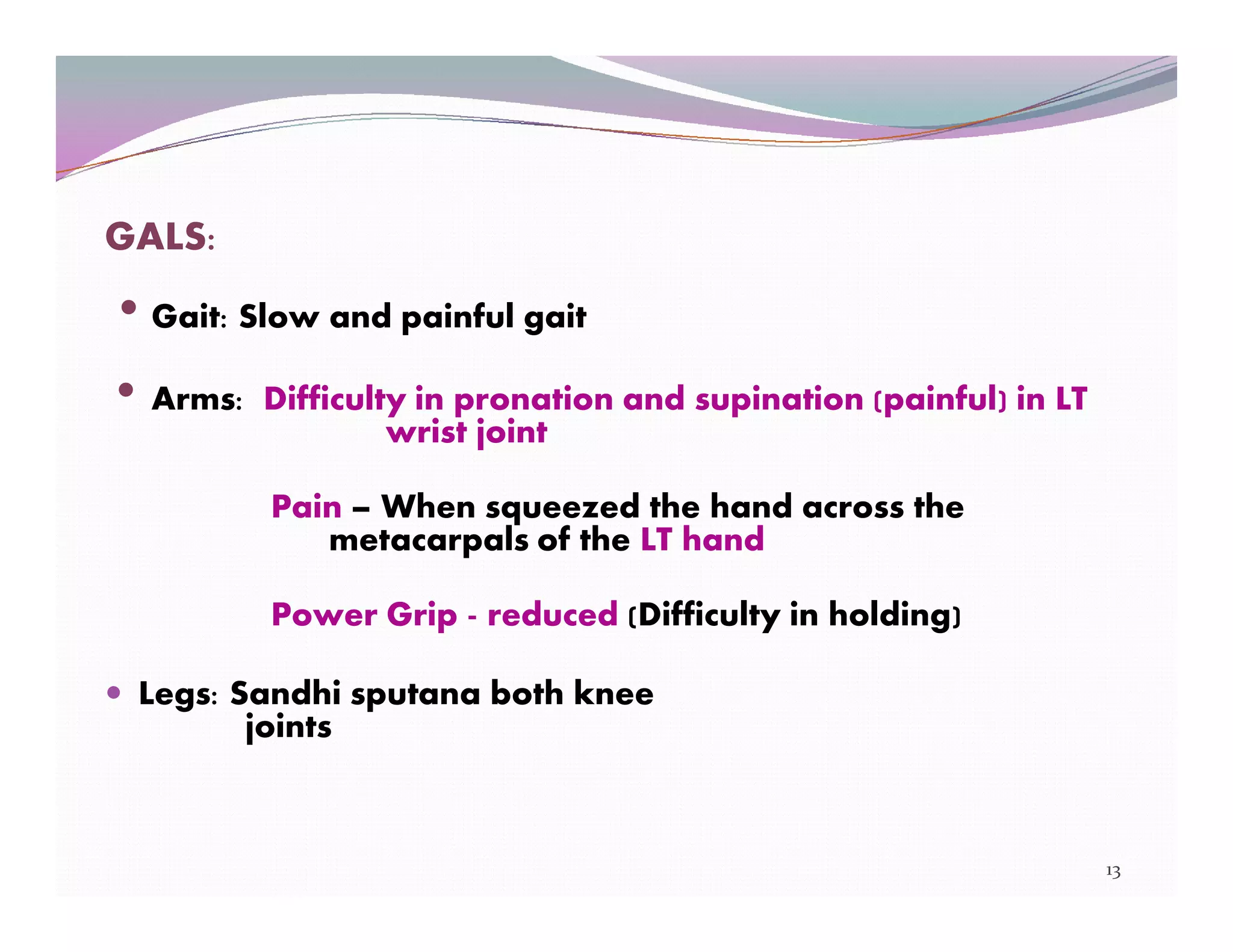 Clinical Presentation on Rheumatoid Arthritis (Amavata) | PDF