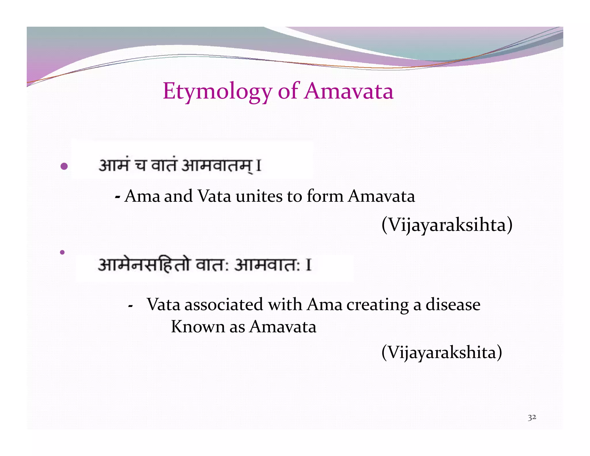 Clinical Presentation on Rheumatoid Arthritis (Amavata) | PDF
