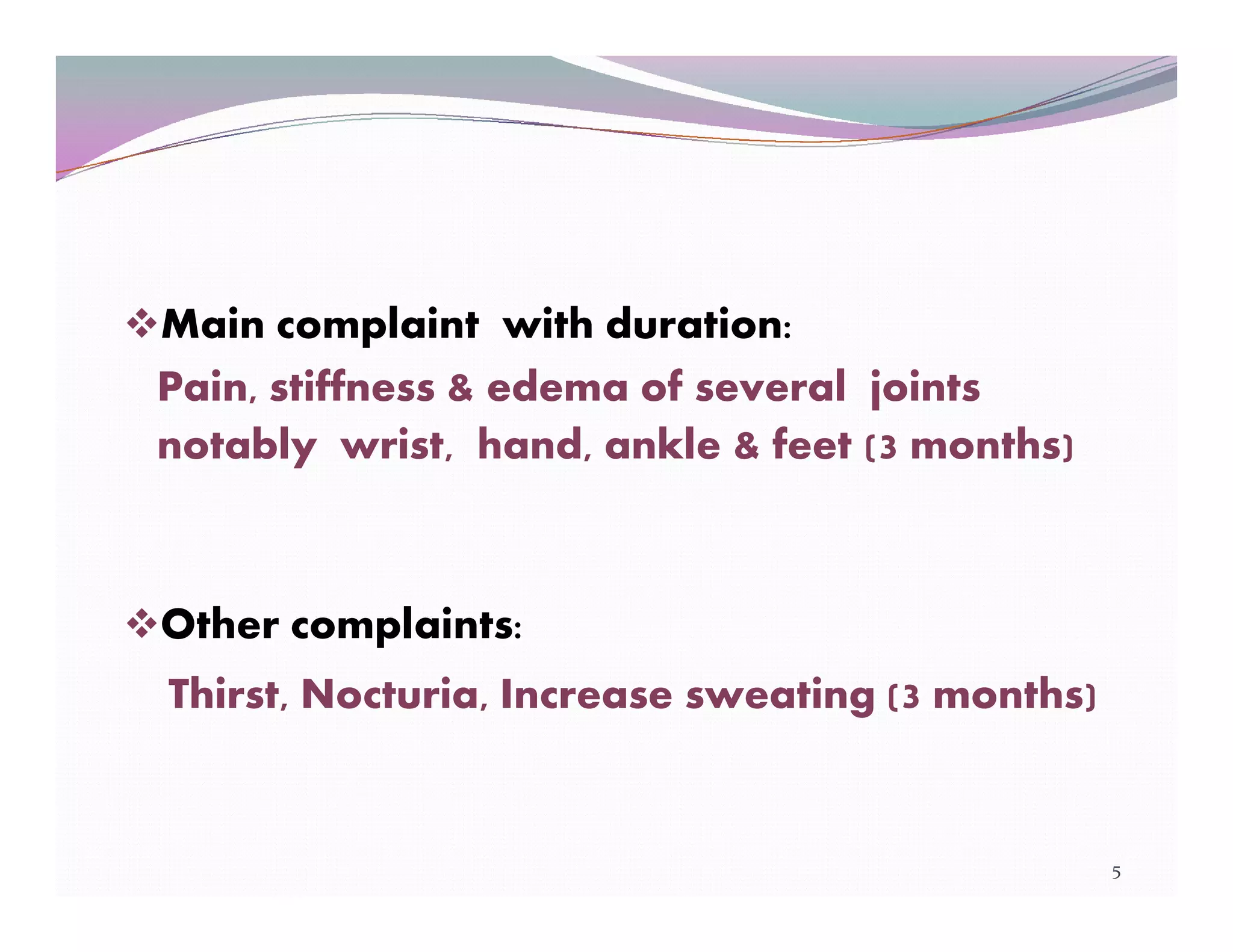 Clinical Presentation on Rheumatoid Arthritis (Amavata) | PDF