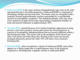 Case presentation on orbital Rhabdomyosarcoma | PPTX