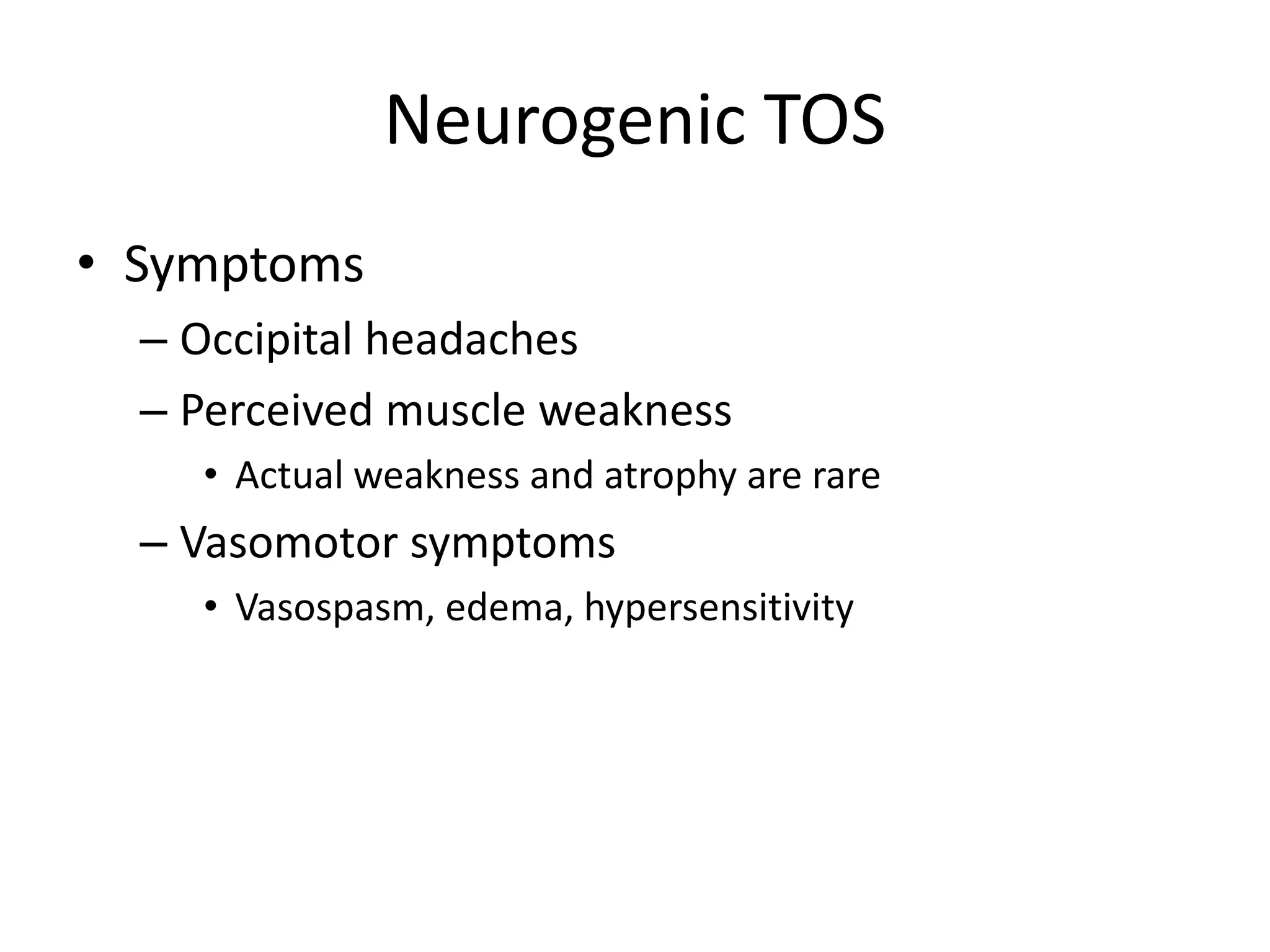 Thoracic Outlet Syndrome | PPTX