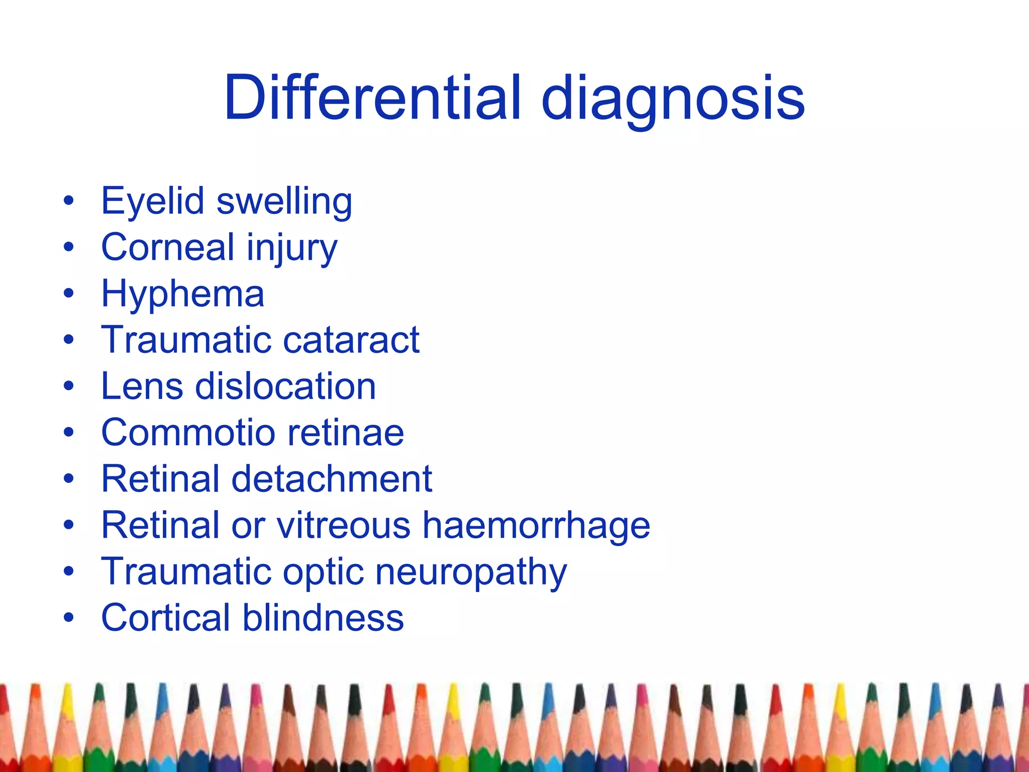 traumatic optic neuropathy | PPTX