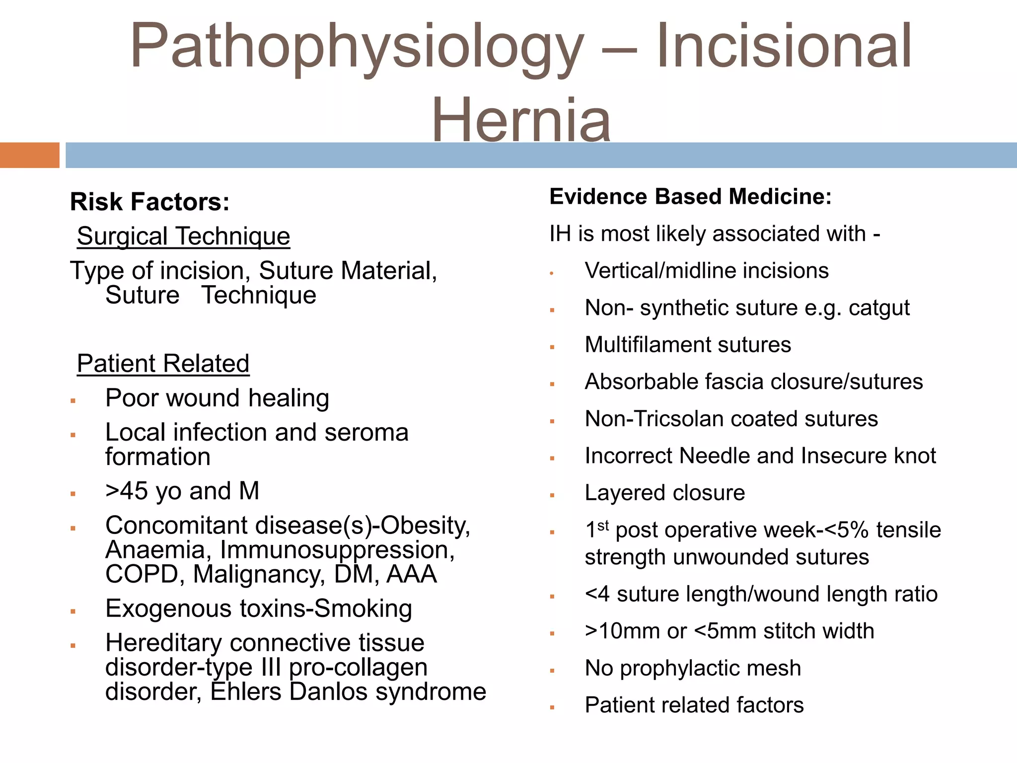 Incisional Hernia | PPTX