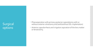 Case presentation-congenital & developmental cataract | PPTX