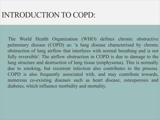 Case presentation of COPD ( Chronic Obstructive Pulmonary Disease ) | PPTX