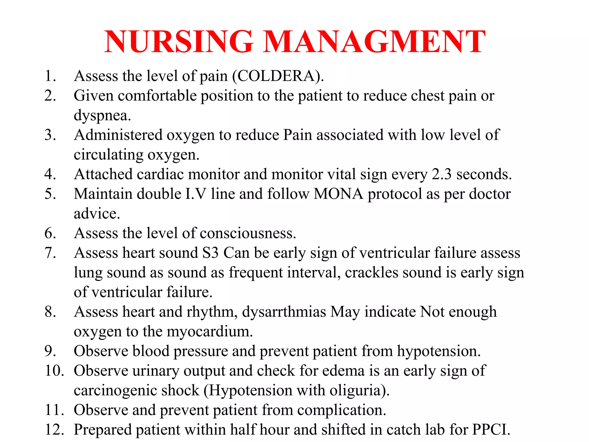 Casepresentation on myocardial infarction | PPTX