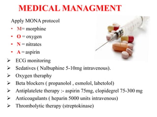 Casepresentation on myocardial infarction | PPTX