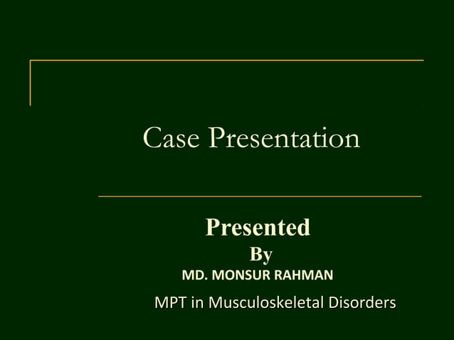 Case presentation (COPD) | PPT