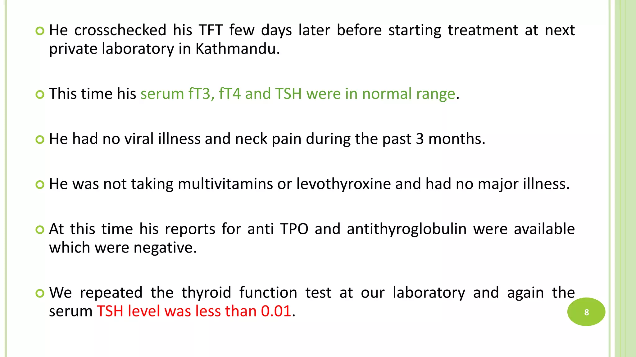 Case presentation about TSH variants | PPTX