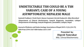 Case presentation about TSH variants | PPTX