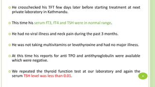 Case presentation about TSH variants | PPTX