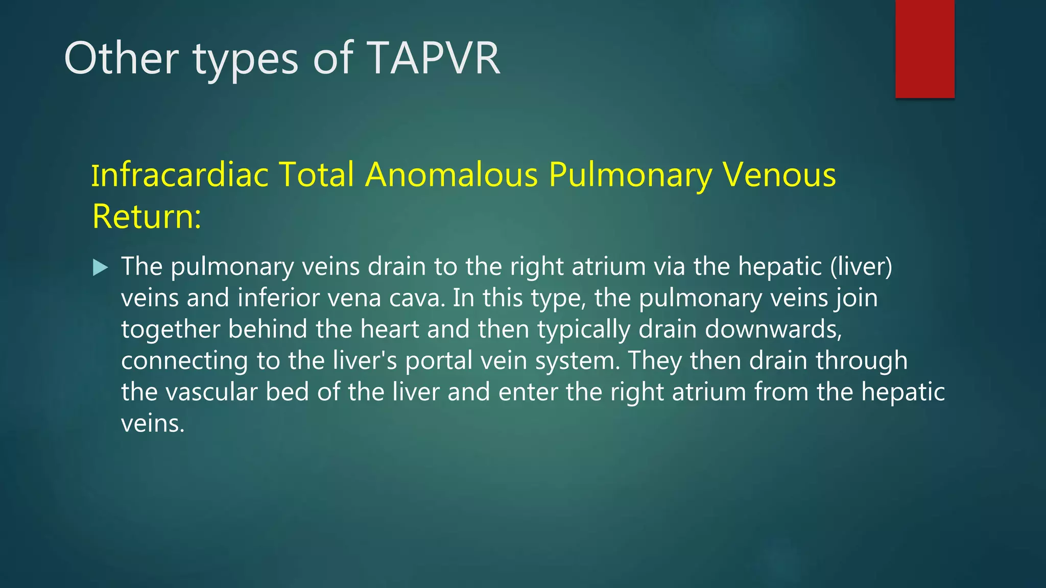 total anomalous pulmonary venous return | PPTX