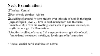 Case presentation- Larynx | PPTX