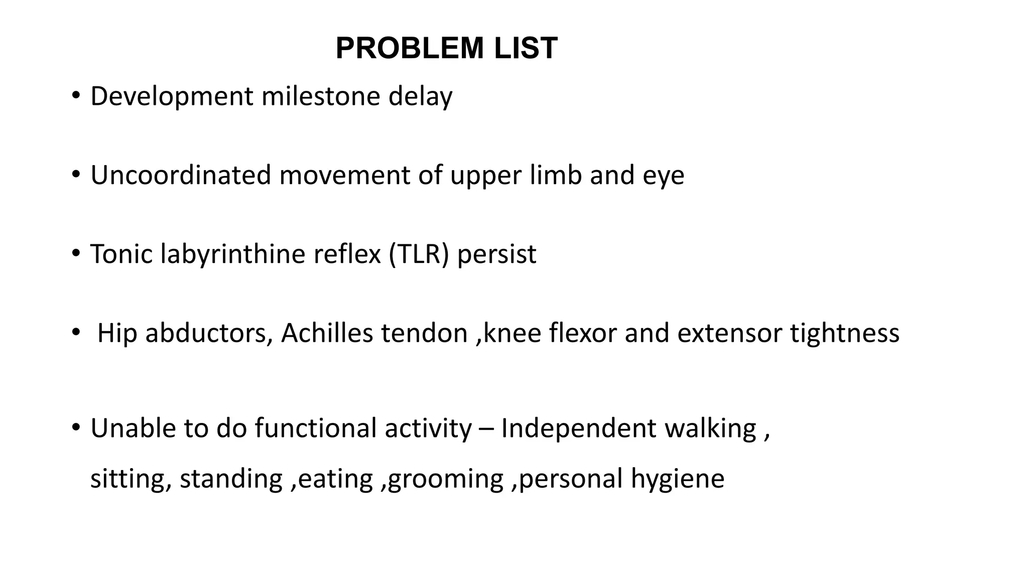 Cerebral palsy case presentation | PPTX