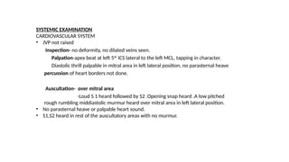 case presentation.mitral stenosis in pregnancypptx | PPT