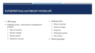 Case presentation on Antibody screening- how to solve 3 cell and 11 ...