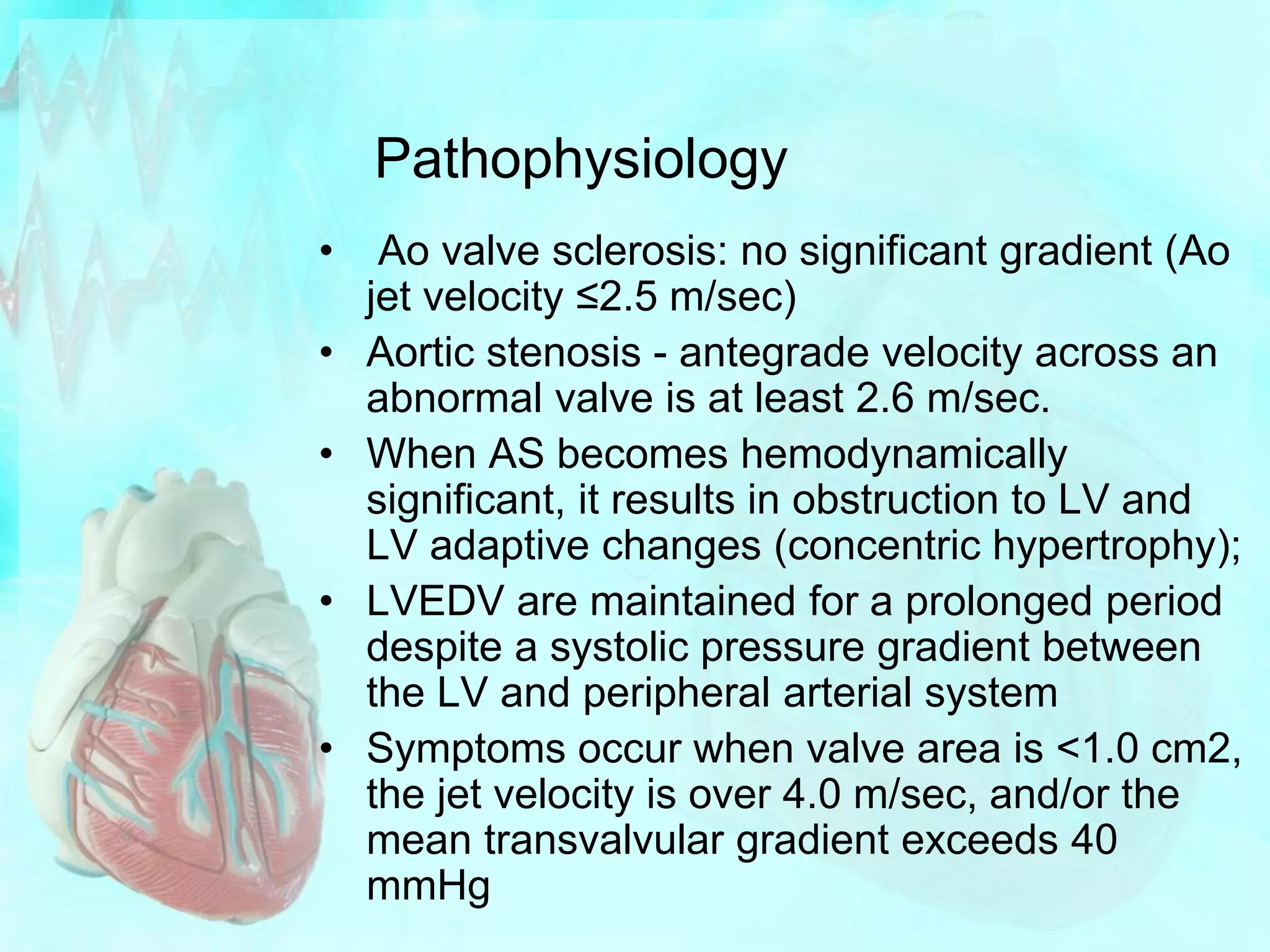 Aortic stenosis - case report | PPTX