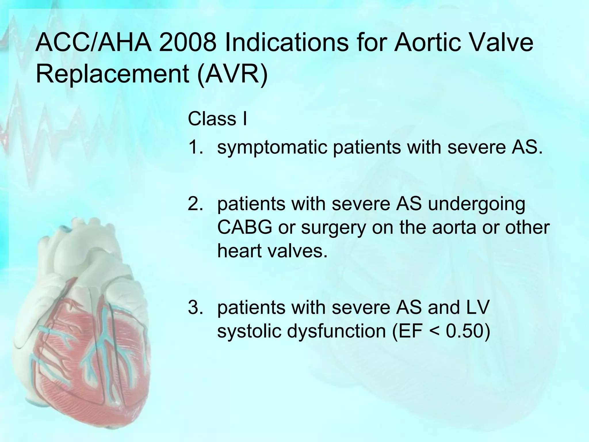 Aortic stenosis - case report | PPTX
