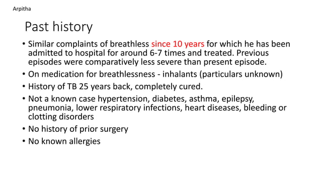 CASE PRESENTATION-COPD.ppt | Lung and Respiratory Health | Diseases and Conditions