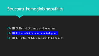 Case presentation onHeterozygous variant of Hemoglobin E | PPT